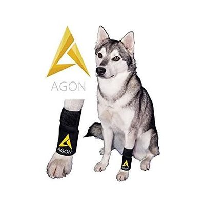 AGON? Dog Canine Front Leg Brace Paw Compression Wraps wi