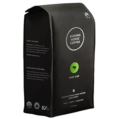 Kicking Horse Coffee， Kick Ass， Dark Roast， Whole Bean，