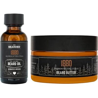 Live Bearded Beard Oil and Beard Butter Grooming Kit - 18