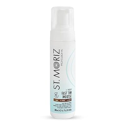 St. Moriz Professional 1 Hour Fast Self Tanner Mousse， Li