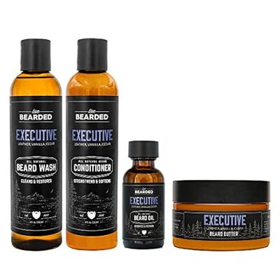 Live Bearded Complete Beard Grooming Kit， Made in the USA