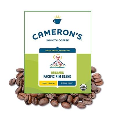 Cameron's Coffee Roasted Whole Bean Coffee， Organic Pacif