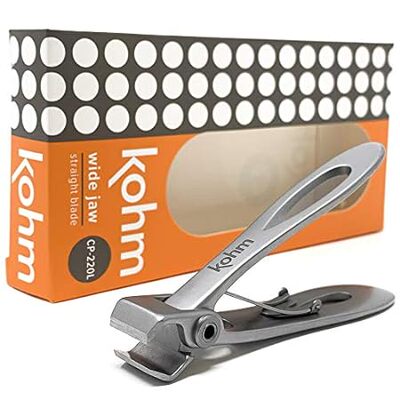 KOHM Nail Clippers for Thick Nails - Heavy Duty， Wide Mou