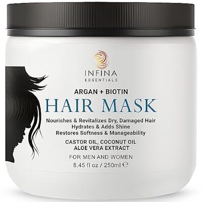 Argan Oil Hair Mask with Biotin - Intensive Hydrating Tre