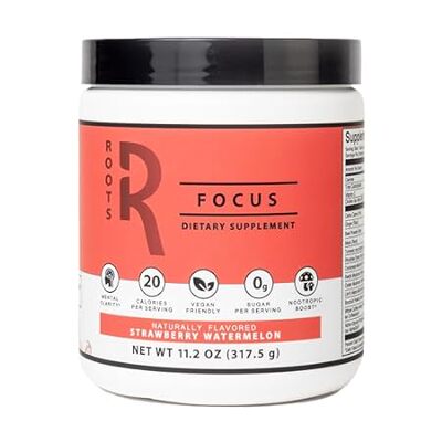Roots Focus Nootropic Brain Supplement - Strawberry Water