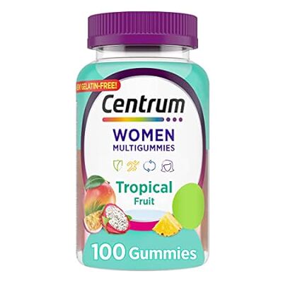 Centrum Women's Multivitamin Gummies， Tropical Fruit Flav