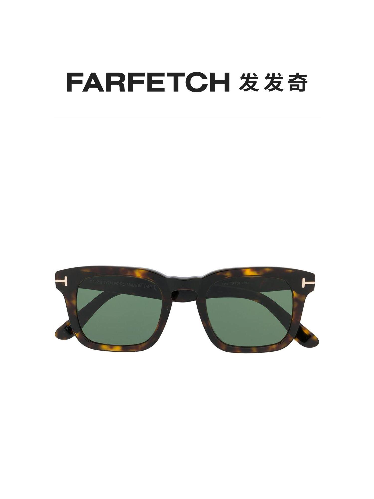 Tom Ford男女通用汤姆福特玳瑁纹方框太阳眼镜FARFETCH发发奇_虎窝淘