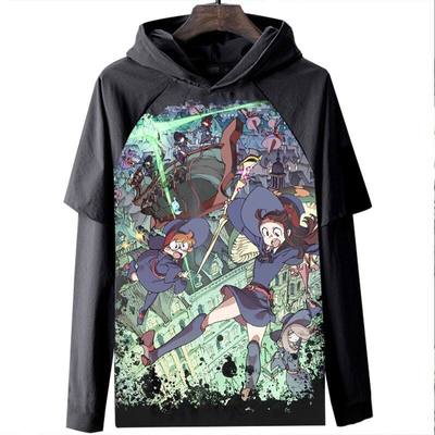 Little Witch Academia 小魔女学园 长袖T恤衣服数码印花休闲