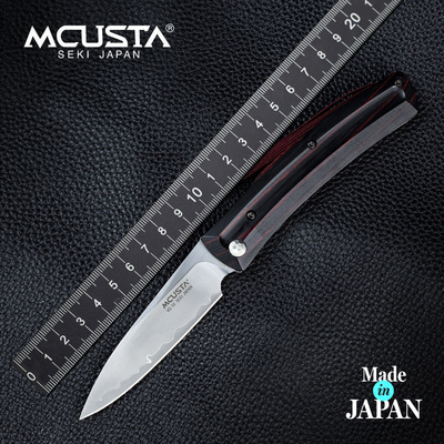 Mcusta传世家徽折叠刀日本进口