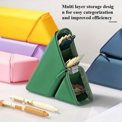 Collapsible Silicone Pen Container-large Capacity Expandable