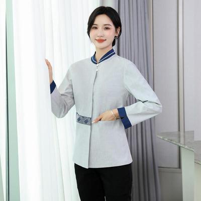 保洁工作服高端星级酒店客房服务员阿姨女保洁员清洁长袖秋冬套