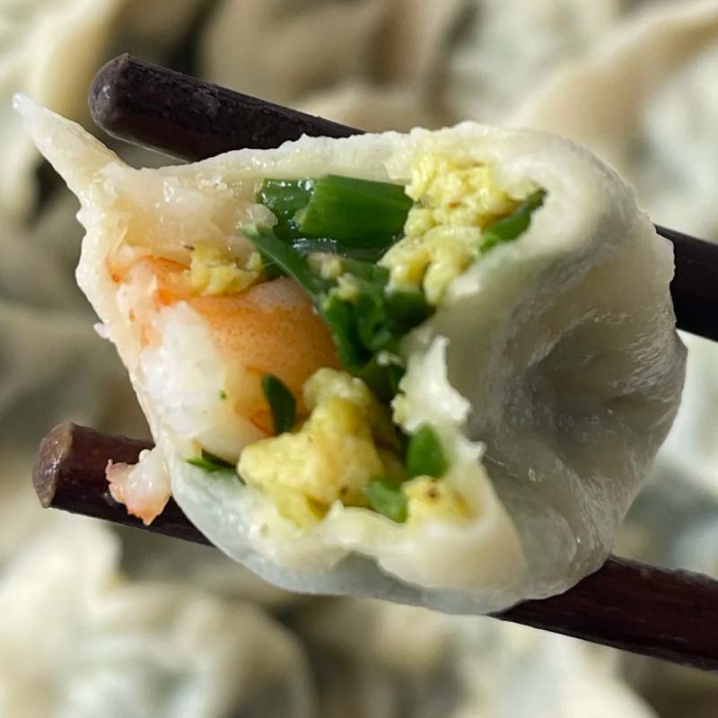 三鲜虾仁水饺速冻虾饺蒸煎饺儿童早餐速冻半成品速食蒸煎饺饺子皮