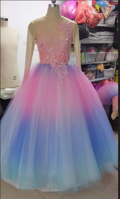 现代歌伴舞蓬蓬裙大型舞蹈服新品