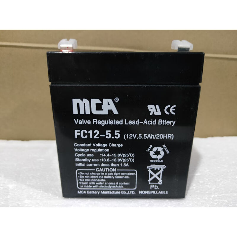 MCA锐牌蓄电池FC12-5.5免维护12V5.5AH(20HRUPSEPS直流屏电源专用_虎窝淘