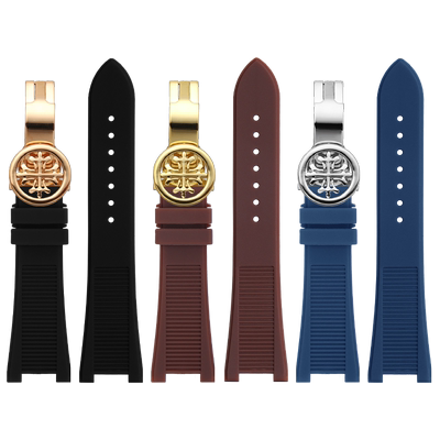 适配手表带百达翡丽硅胶