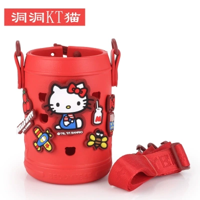 杯具熊儿童保温杯精美刺绣保护套