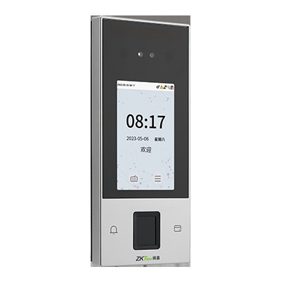 考勤门禁机ZKTeco刷脸考勤门禁系统一体机nface128人脸识别门禁机