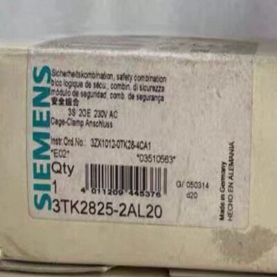售前询价全新安全继电器3TK28252AL20