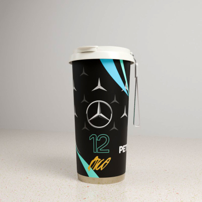 2026F1安东内力梅奔主题咖啡杯团购礼品青花316不锈钢男友保温杯
