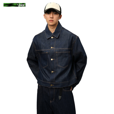 AC赤耳丹宁原牛工装牛仔夹克
