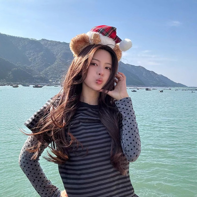 杨超越同款纯棉波点百搭长袖上衣