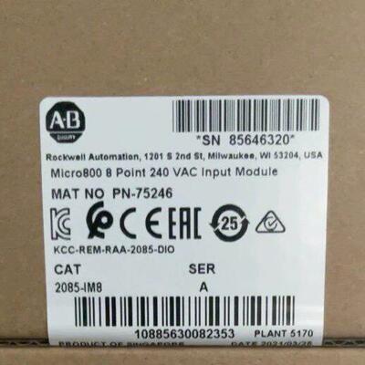 2085-IM8 AB Micro800 240VAC 输入模块议价维修