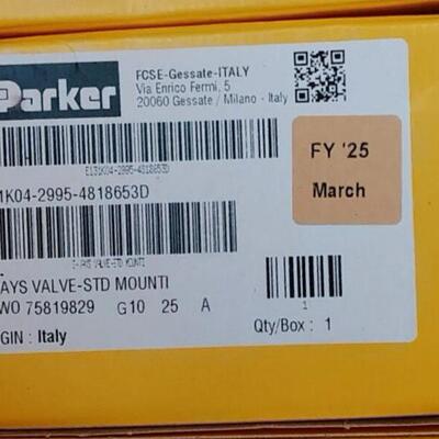 E131K04-2995-4818653D Parker三通阀 标准安装工业配件议价维修