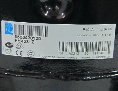 TFH4524F TFH4524Z FH4525Y TAH4524T原装2匹法国泰康压缩机制冷