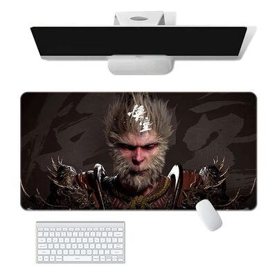 Mousepad grande com base de borracha antiderrapante, tapete