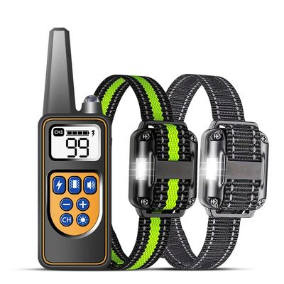 Collar de ennamiento para perros con rango remoto, impermeab
