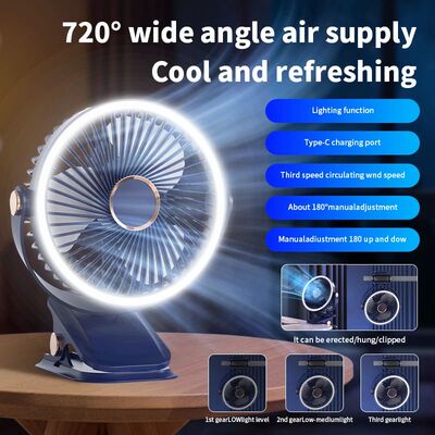 Ventilador de Camping recargable, circulador de aire portát