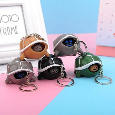 Bola de ventilación de tortuga antiestrés, llavero de cabe