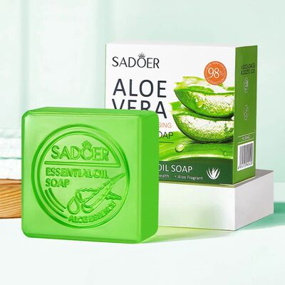 SADOER Aloe Facial Soap Face Wash Foam Facial Cleanser Moist
