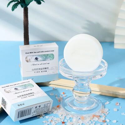 Jabón antiácaros para limpieza de manos, leche de cabra, s