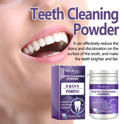 Oralhoe 50g Teeth Bleaching Powder Plaque Satin Removal Whit