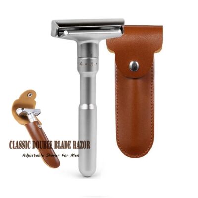 Maquinilla de afeitar de seguridad ajustable para hombre, af