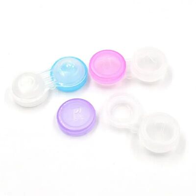 Portátil Contact Lens Case, Lentes de Contato Caixa De Arma