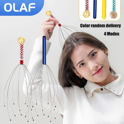 Octopus Head Massager, Claw Scalp, Stress Relief, Relax Mass