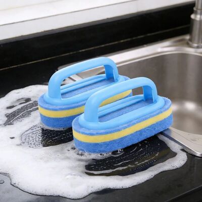 2Pcs All-Purpose Cleaning Brushes | Ergonomic Handle | Scrub