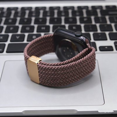 适用iwatchs11苹果手表带磁吸编织回环applewatch910代男女ultra3