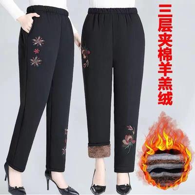 老年人方便穿脱棉裤适合老人穿的防寒裤外穿妈妈保暖裤易穿脱奶