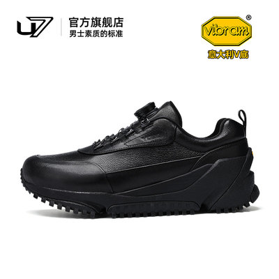 u7时尚休闲鞋头层牛皮羊皮内里