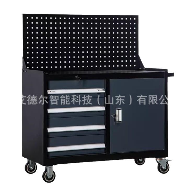 车间工具柜重型四抽单开门五金储物箱铁皮车铣机床工具车现货直发