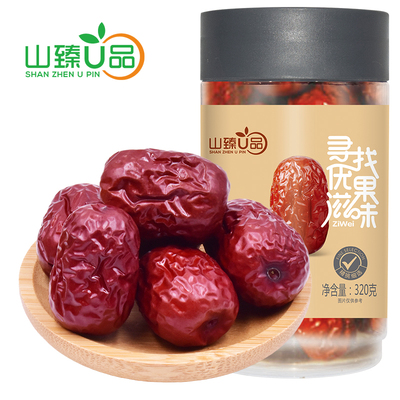 山臻新疆罐装320g吊干红枣