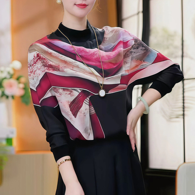 2025年秋季新款长袖印花常规圆领