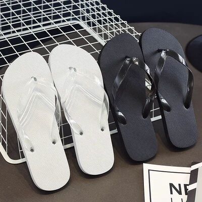 Casual Flip flops Men's Beach Shoes Men's Solid Color Non-sl