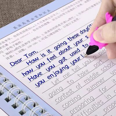 English Reusable Magic Book Copybook for Calligraphy Learnin