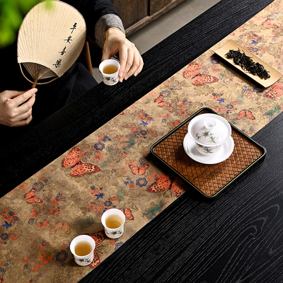 云纱茶席防水禅意高端轻奢茶桌垫