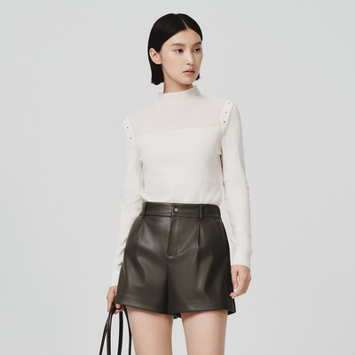 Dekashell/迪卡轩2025冬季新款羊毛衫女圆领套头毛衣dp