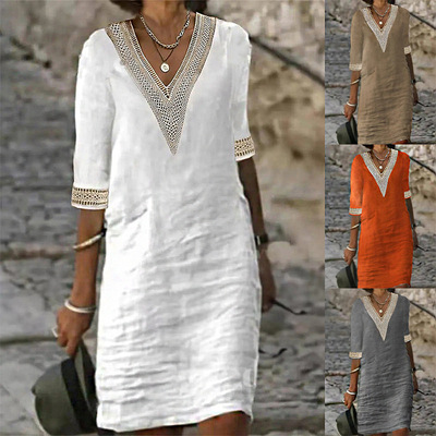 Europe And The United States Spring And Summer New Solid Col